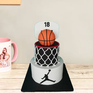 Basketball Theme Cake Online | Order Simple Basketball Cake