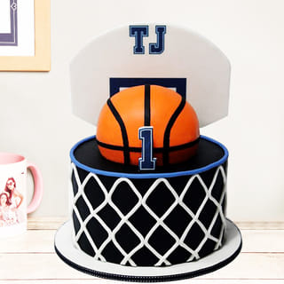 Basketball Theme Cake Online | Order Simple Basketball Cake