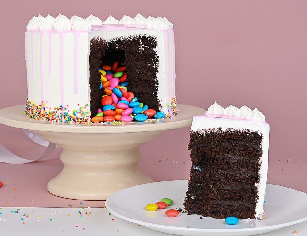 Buy Pull Me Up Chocolate Gems Cake-Choco Gems Pull Me Up Cake