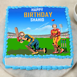 Cricket Cakes | Order Cricket Theme Cakes Online for Cricket Lovers