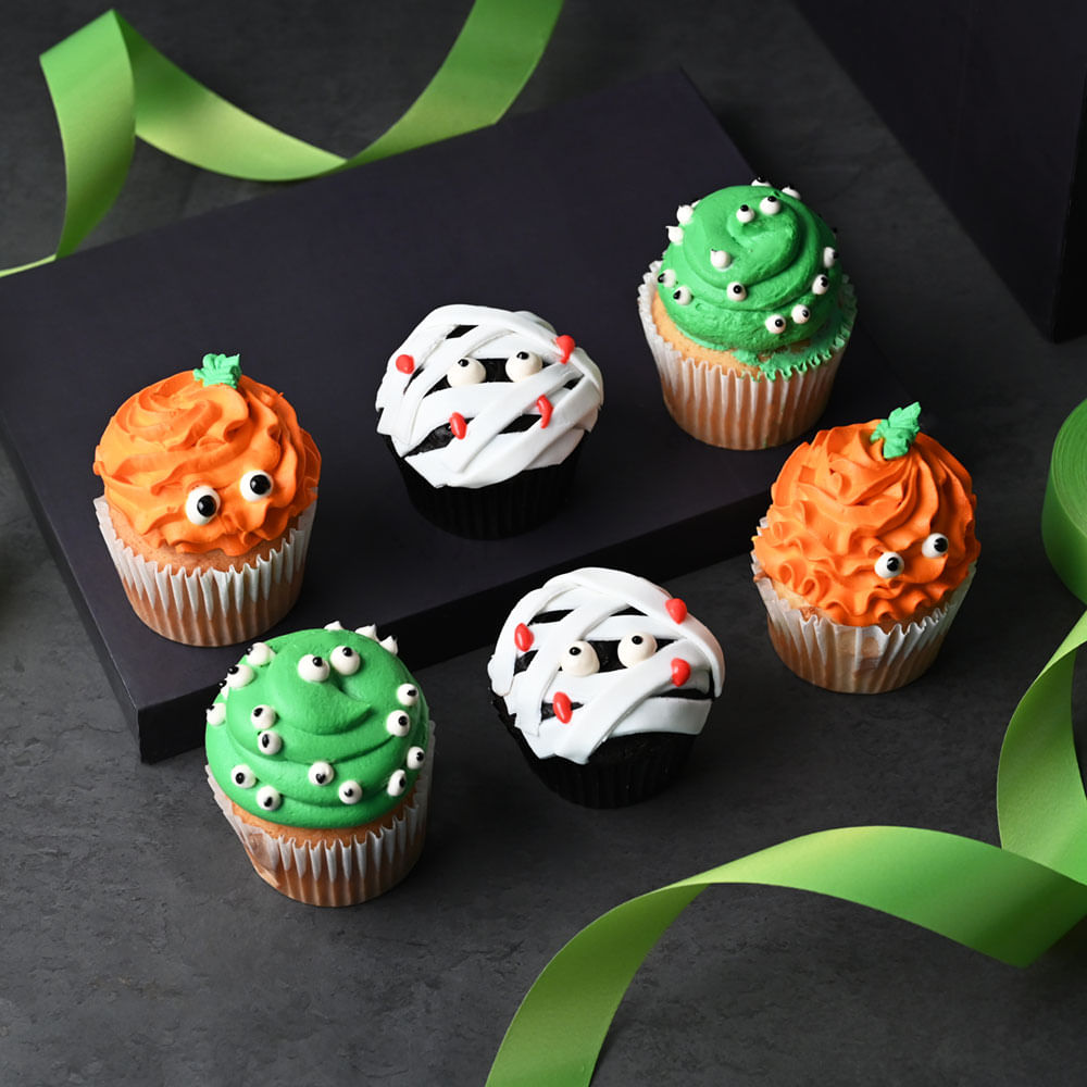 Buy Six Monstrous Mummy Spooky Cupcake-Cute Monster Cupcake