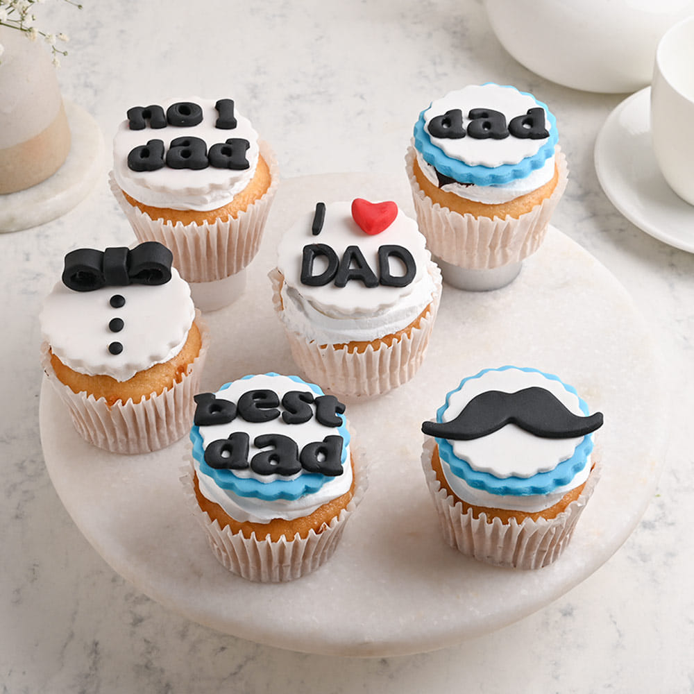 Buy Best Daddy Vanilla Cupcakes-Dad Vanilla Cupcakes