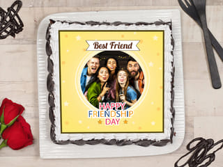 Friendship Day Cake With Name | Send Happy Friendship Day Cake Online