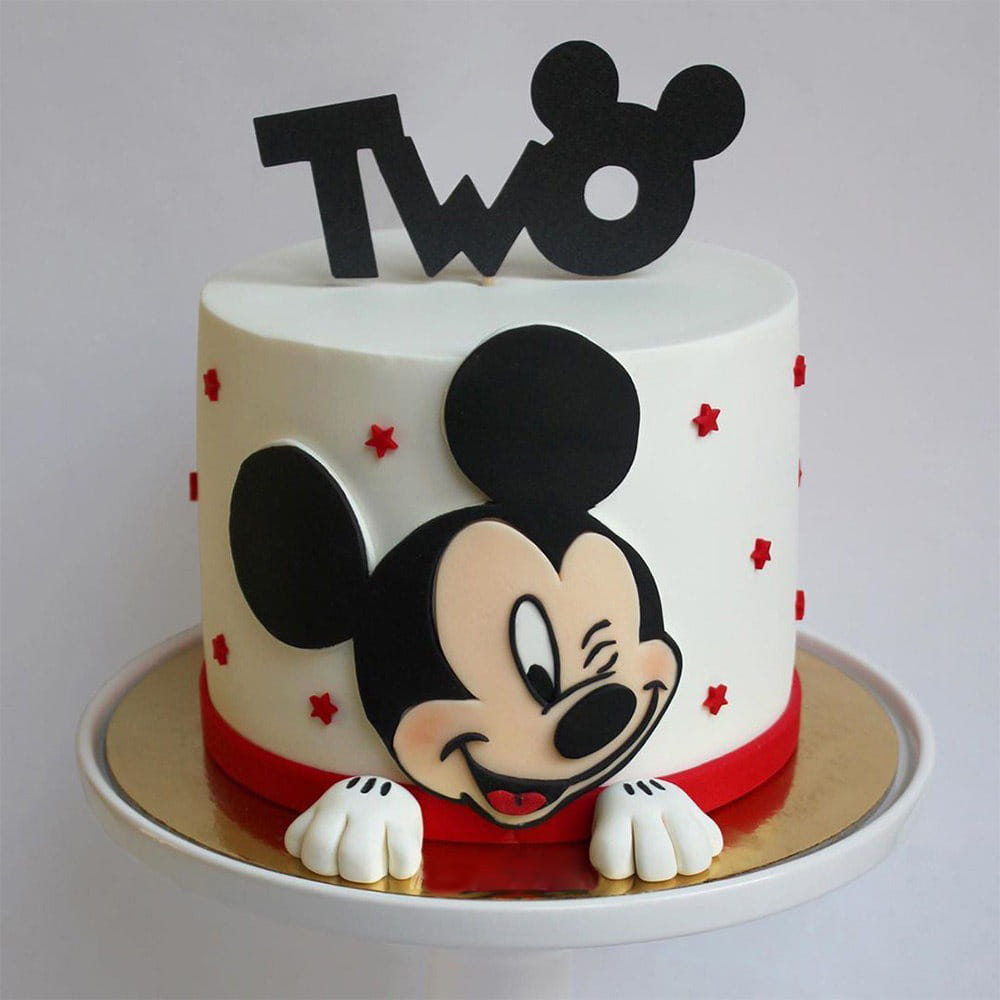 Buy Mickey Mouse Fondant Stars Cake-Mickey Mouse Star Cake