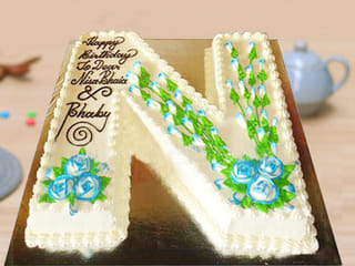 Alphabet Cakes For Birthday & Anniversary | Order Alphabet Cakes Online