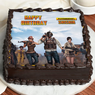 PUBG Theme Cakes Online For PUBG Lovers | Order PUBG Photo Cake