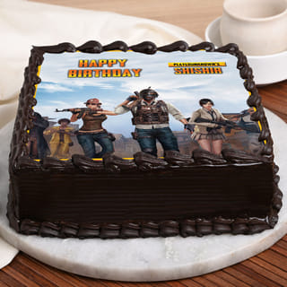 PUBG Theme Cakes Online For PUBG Lovers | Order PUBG Photo Cake
