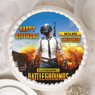 PUBG Theme Cakes Online For PUBG Lovers | Order PUBG Photo Cake