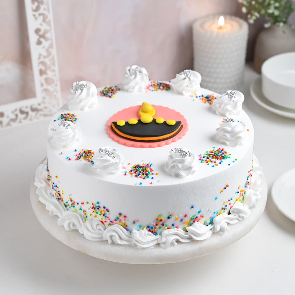 Buy Festive Delight Cream Cake-Vanilla Diwali Cake