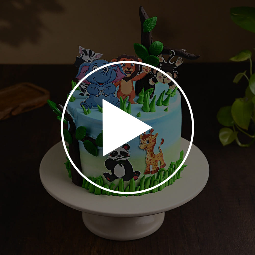 Buy Jungle Paradise Theme Cake Online - Order Now